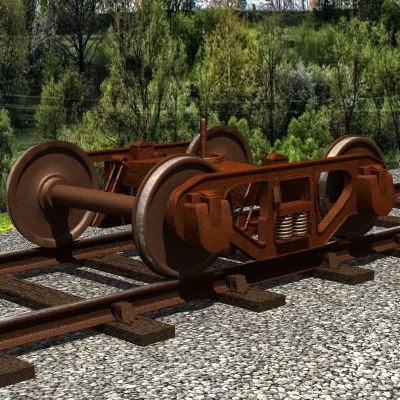 3d train bogie bettendorf style