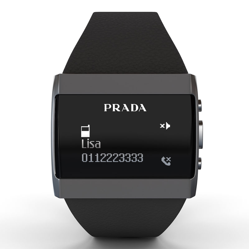 max digital watch prada