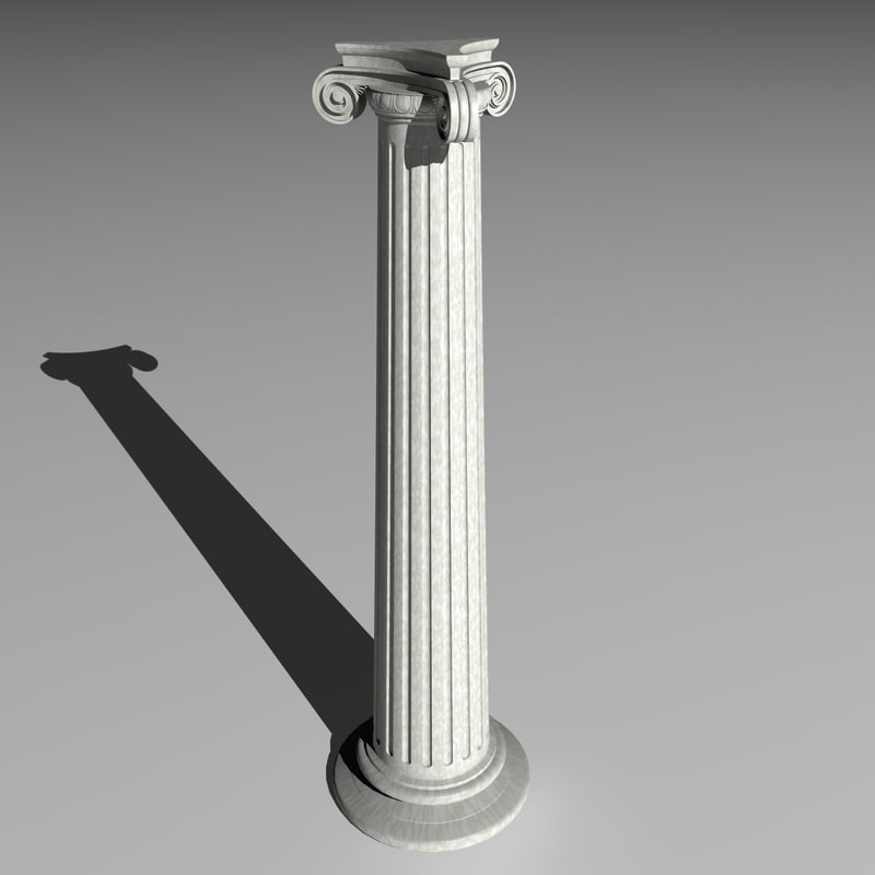 3ds max ancient greek column ionic