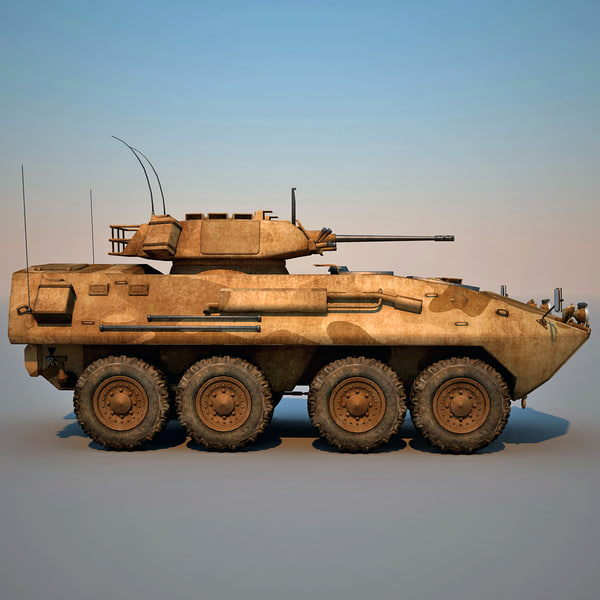 lav 25 amphibious vehicle 3d model