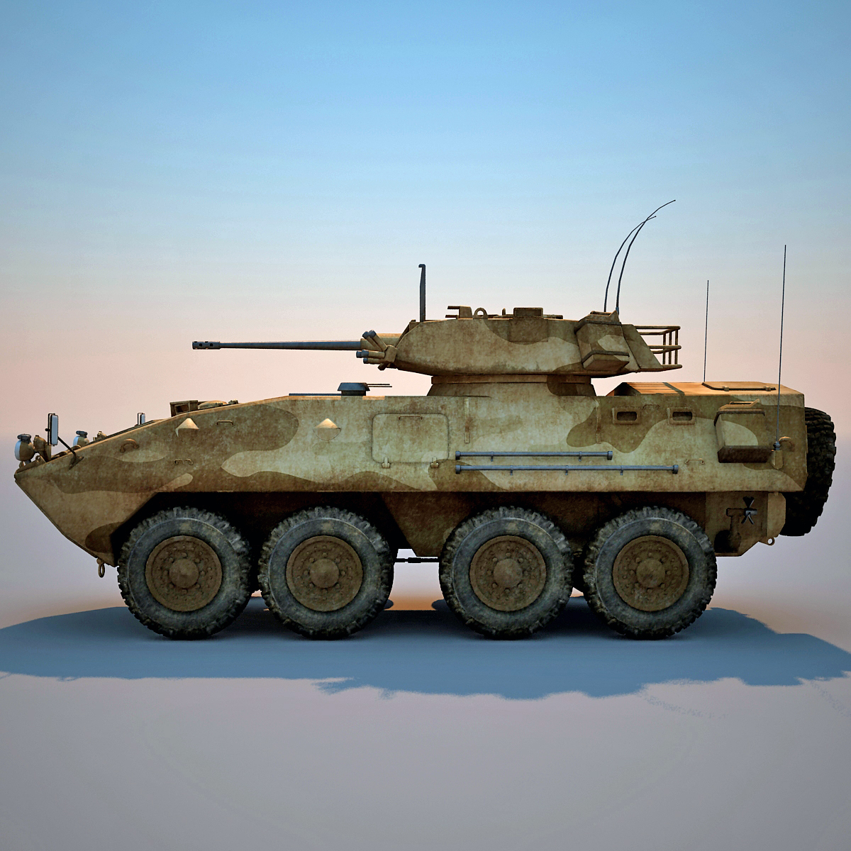 lav 25 amphibious vehicle 3d model