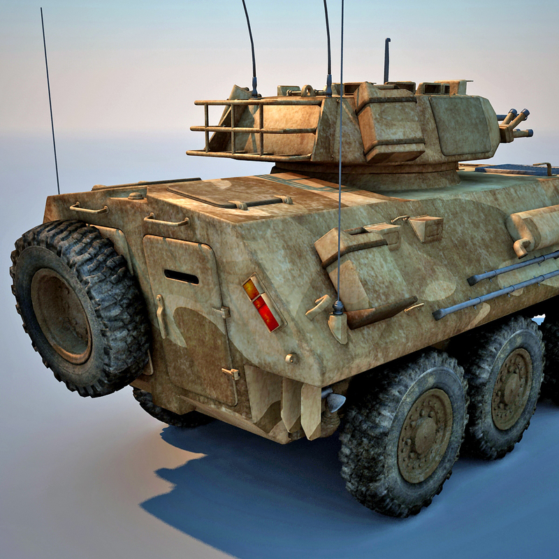 lav 25 amphibious vehicle 3d model