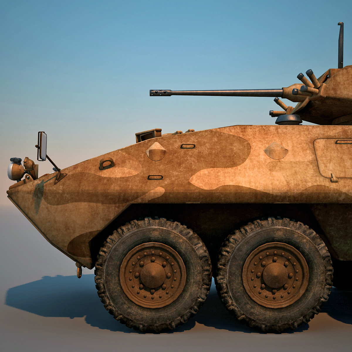 lav 25 amphibious vehicle 3d model