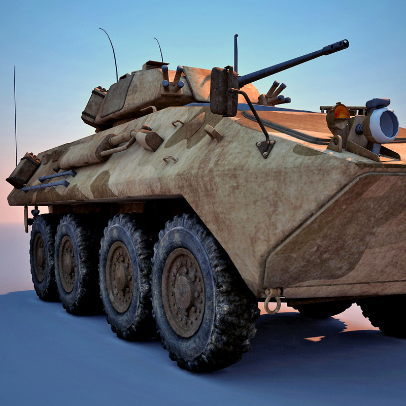 lav 25 amphibious vehicle 3d model