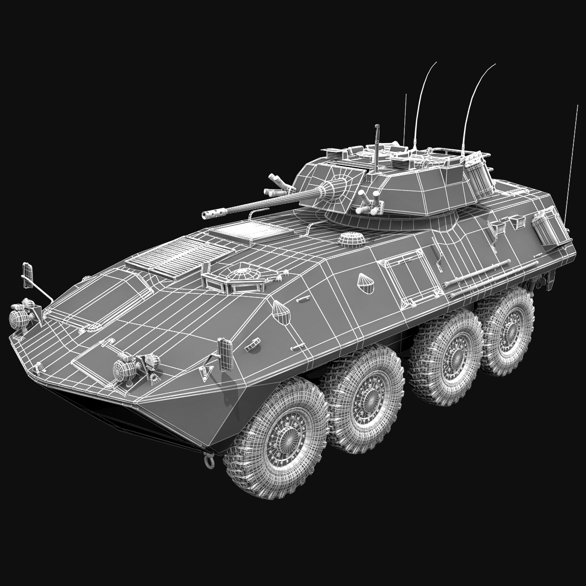 lav 25 amphibious vehicle 3d model