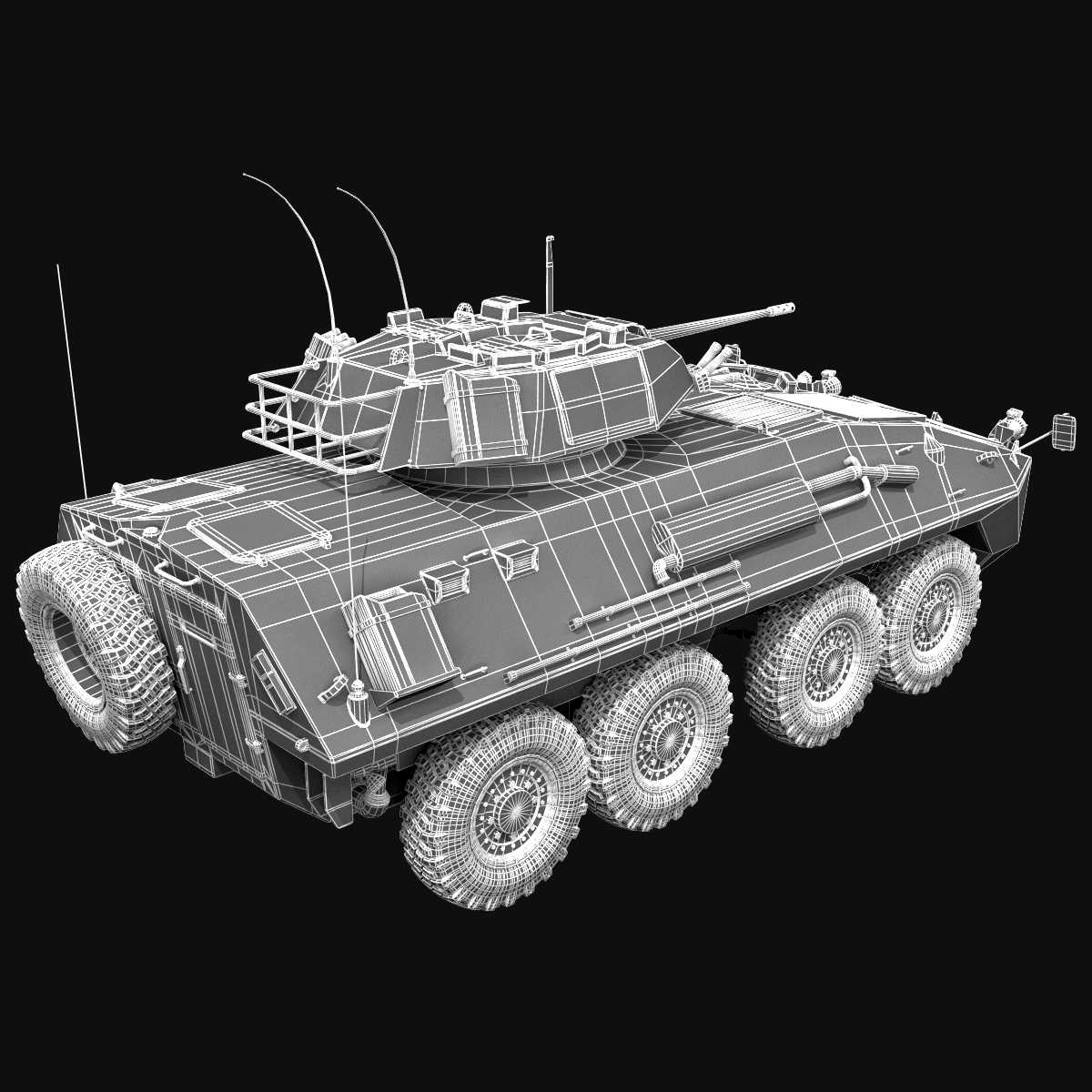 lav 25 amphibious vehicle 3d model
