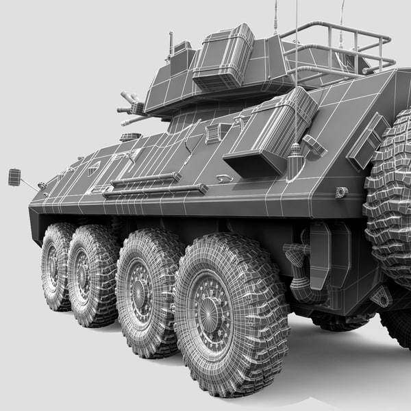 lav 25 amphibious vehicle 3d model