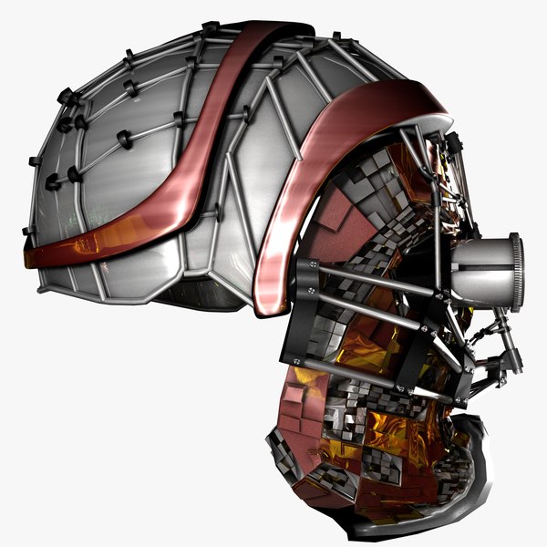 mechano helmet 3d model
