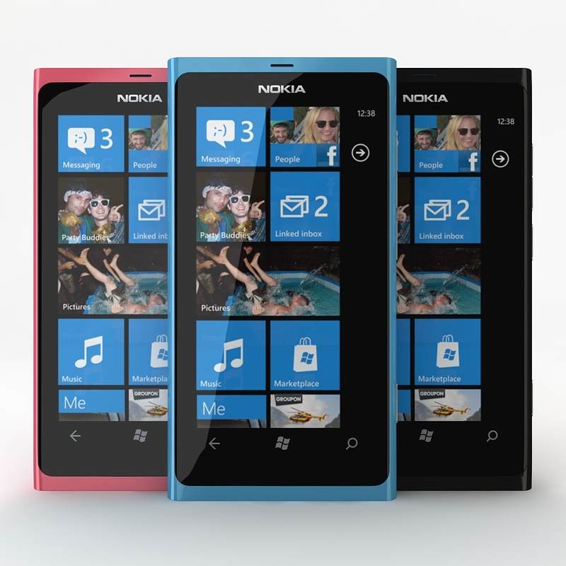 3d model nokia lumia 800