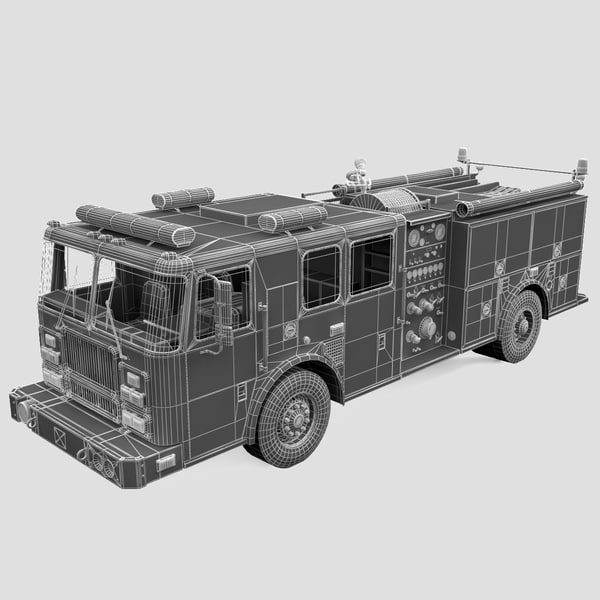 truck modelled 3d model