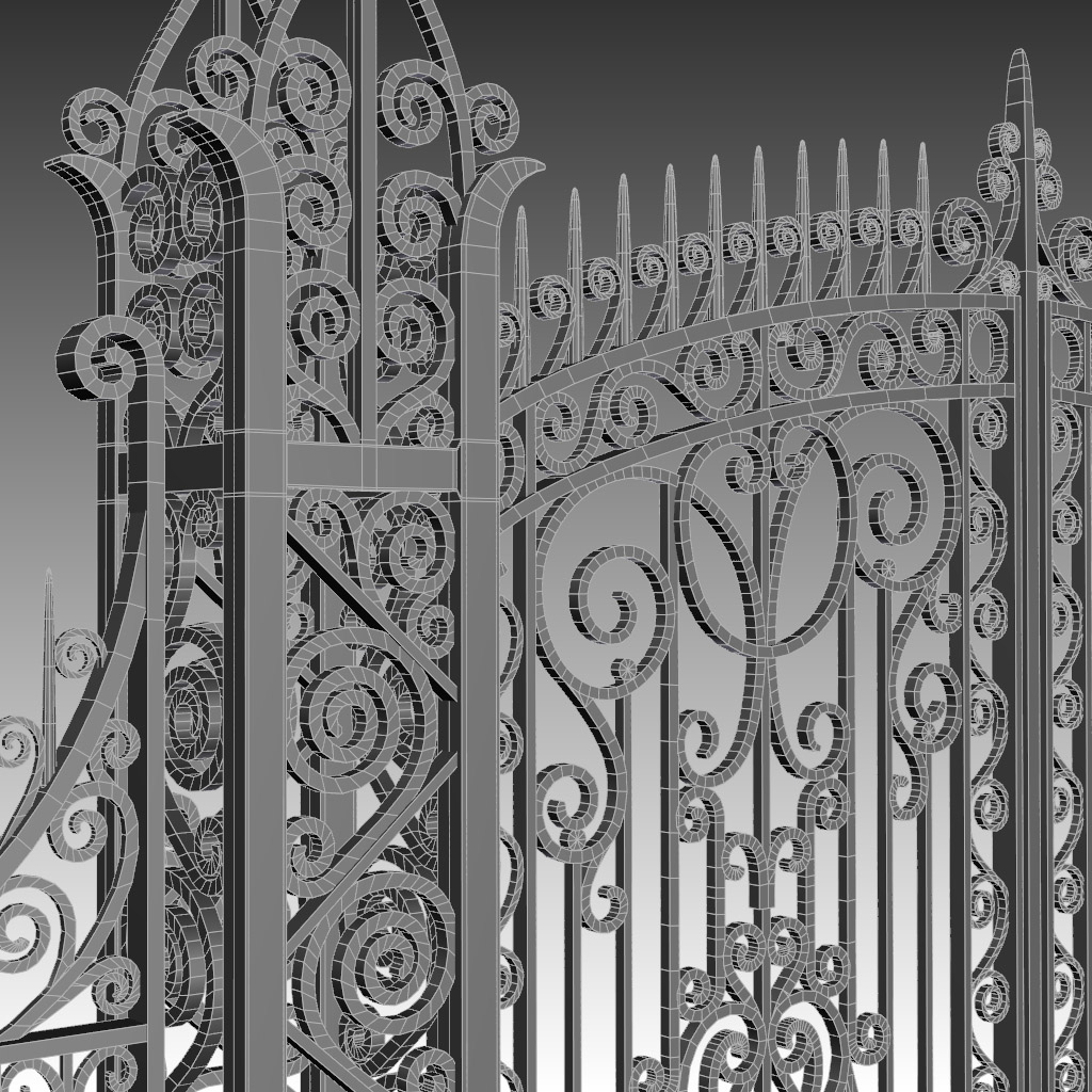 Classic Gate Elegant 3d Model classic-gate-elegant-3d-model