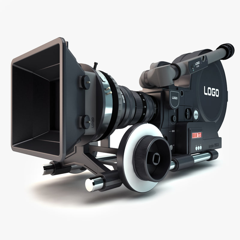 3d model movie camera
