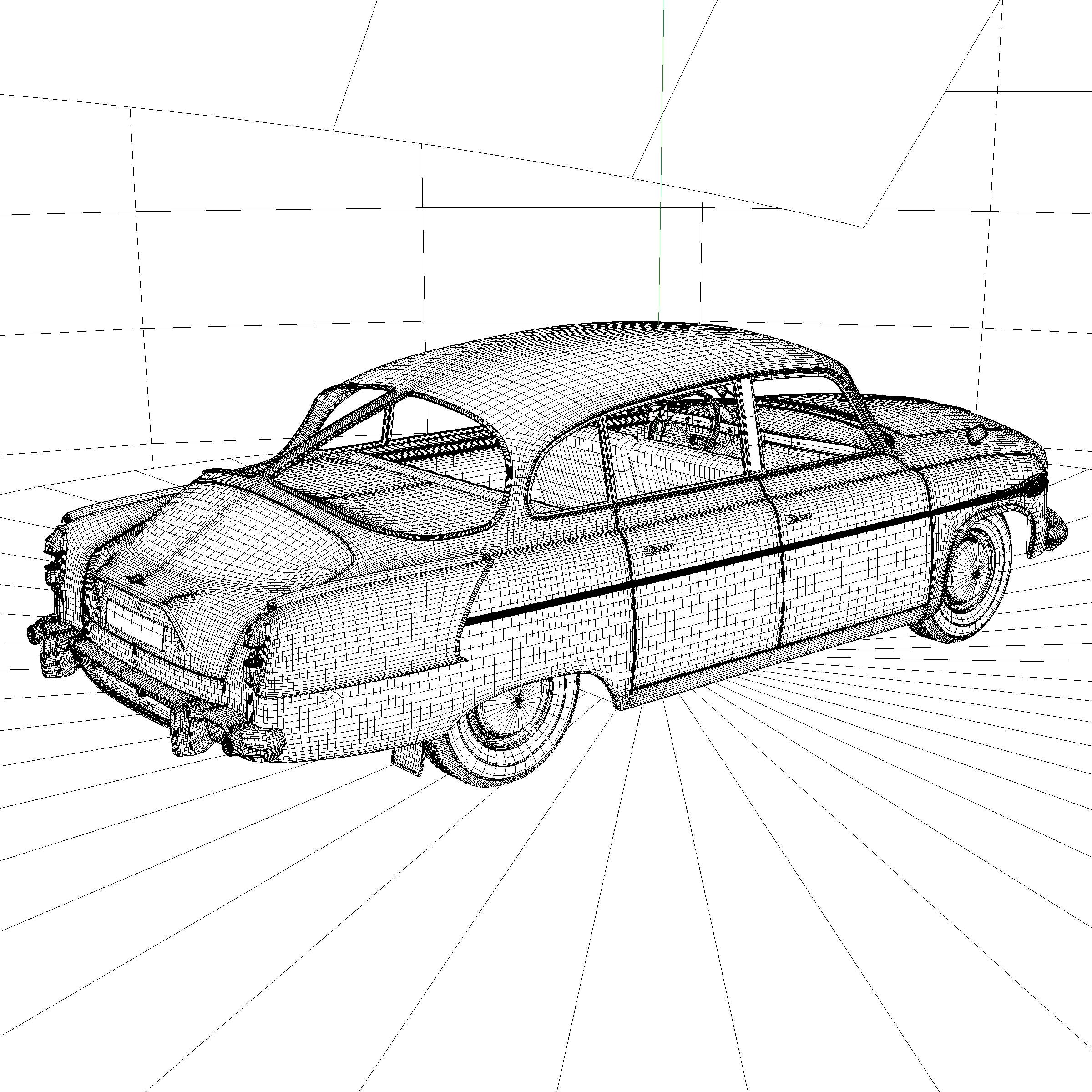 tatra 603 luxury car 3d model