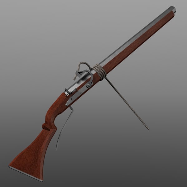 matchlock arquebus 3d model