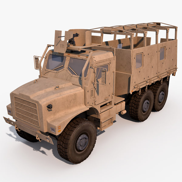 armored oshkosh mtvr amk23 3d max