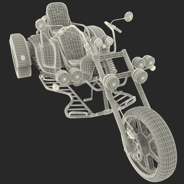 3d model trike motorcycle