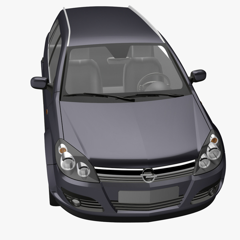 opel astra caravan 2005 3d model