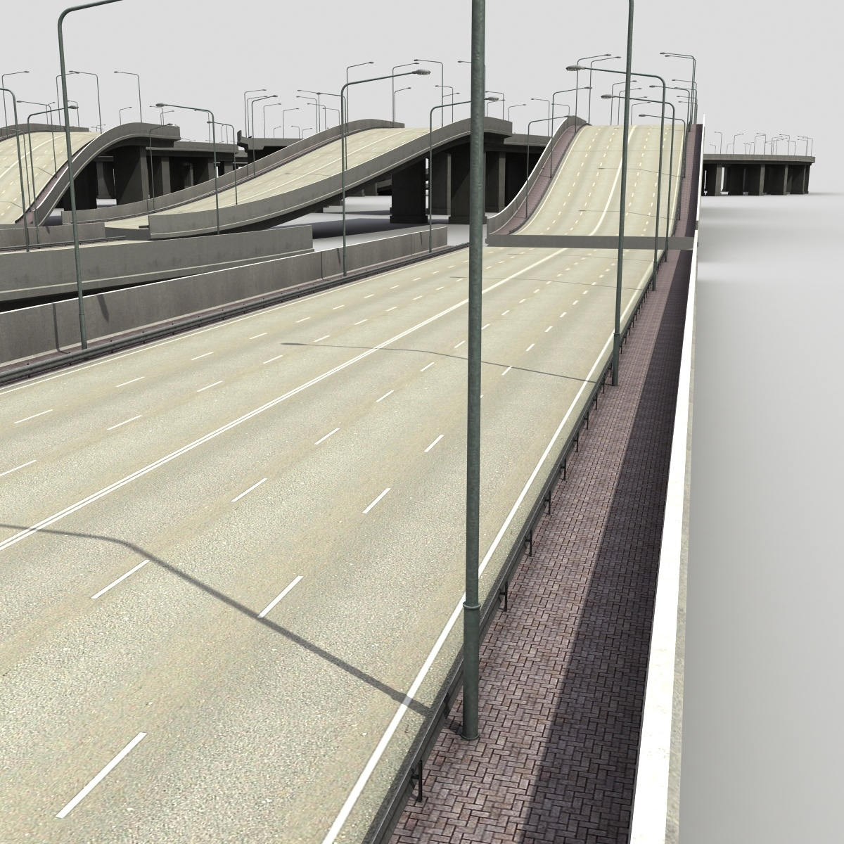 highway freeway 3d model
