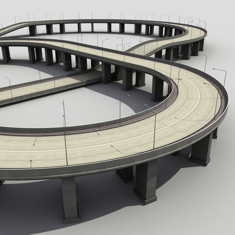 highway freeway 3d model