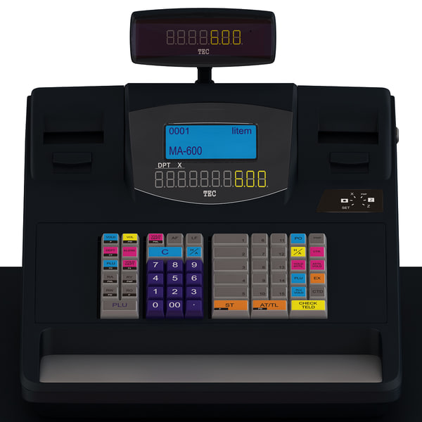 3d model cash counter 8