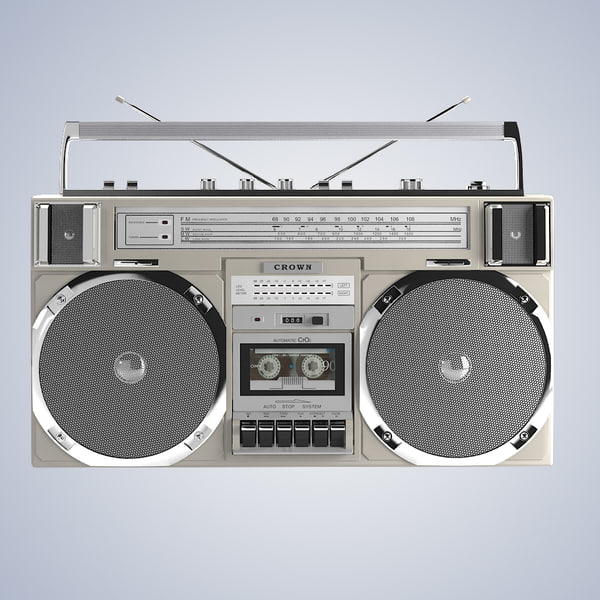 3dsmax crown csc-950l boombox