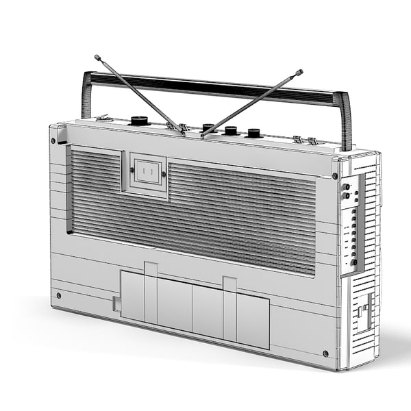 3dsmax crown csc-950l boombox