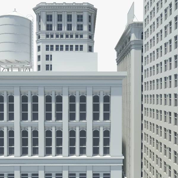city buildings 3d model