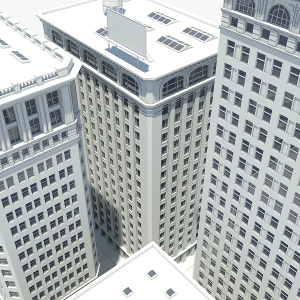 city buildings 3d model