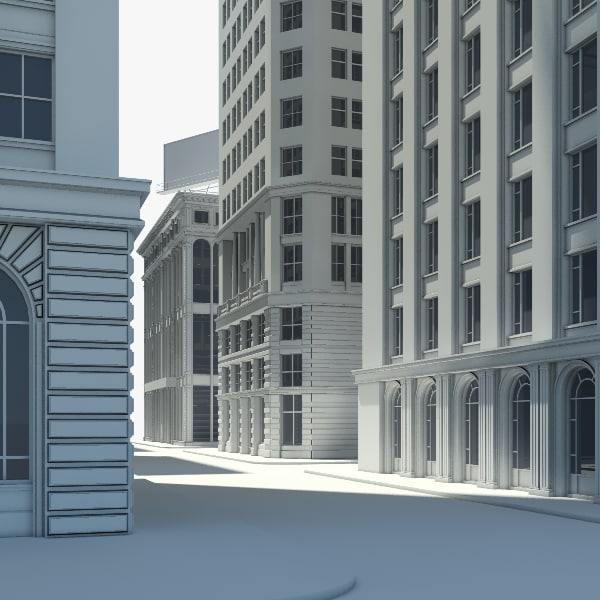city buildings 3d model