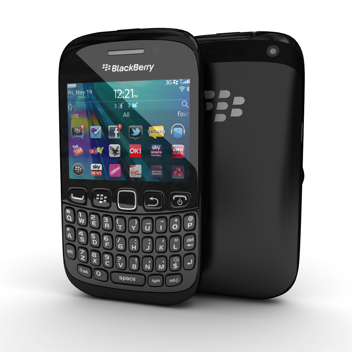 new blackberry curve 9220 3d model
