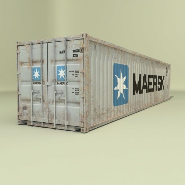 iso 40 ft container 3d model