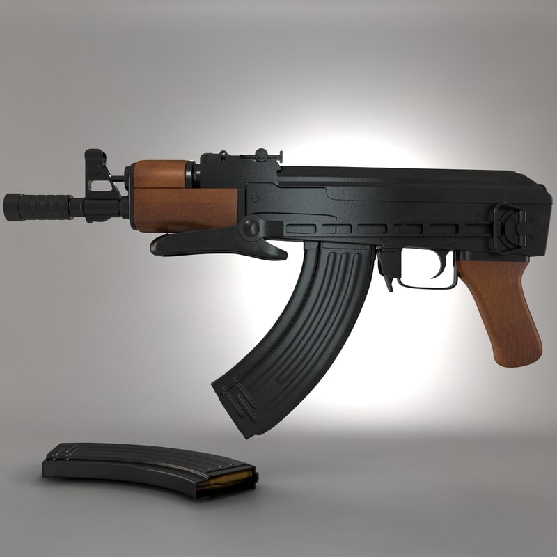 3d ak-47 compact model