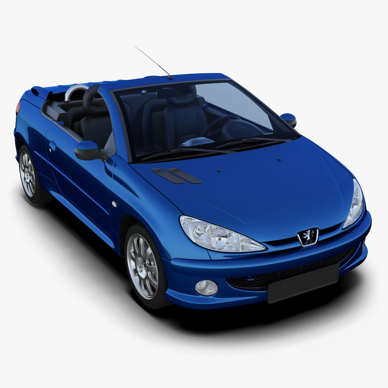3d peugeot 206 cc