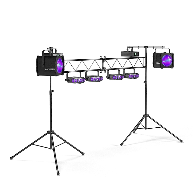 3d model of dj lighting package