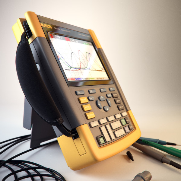 multimeter fluke 190-204 3d model