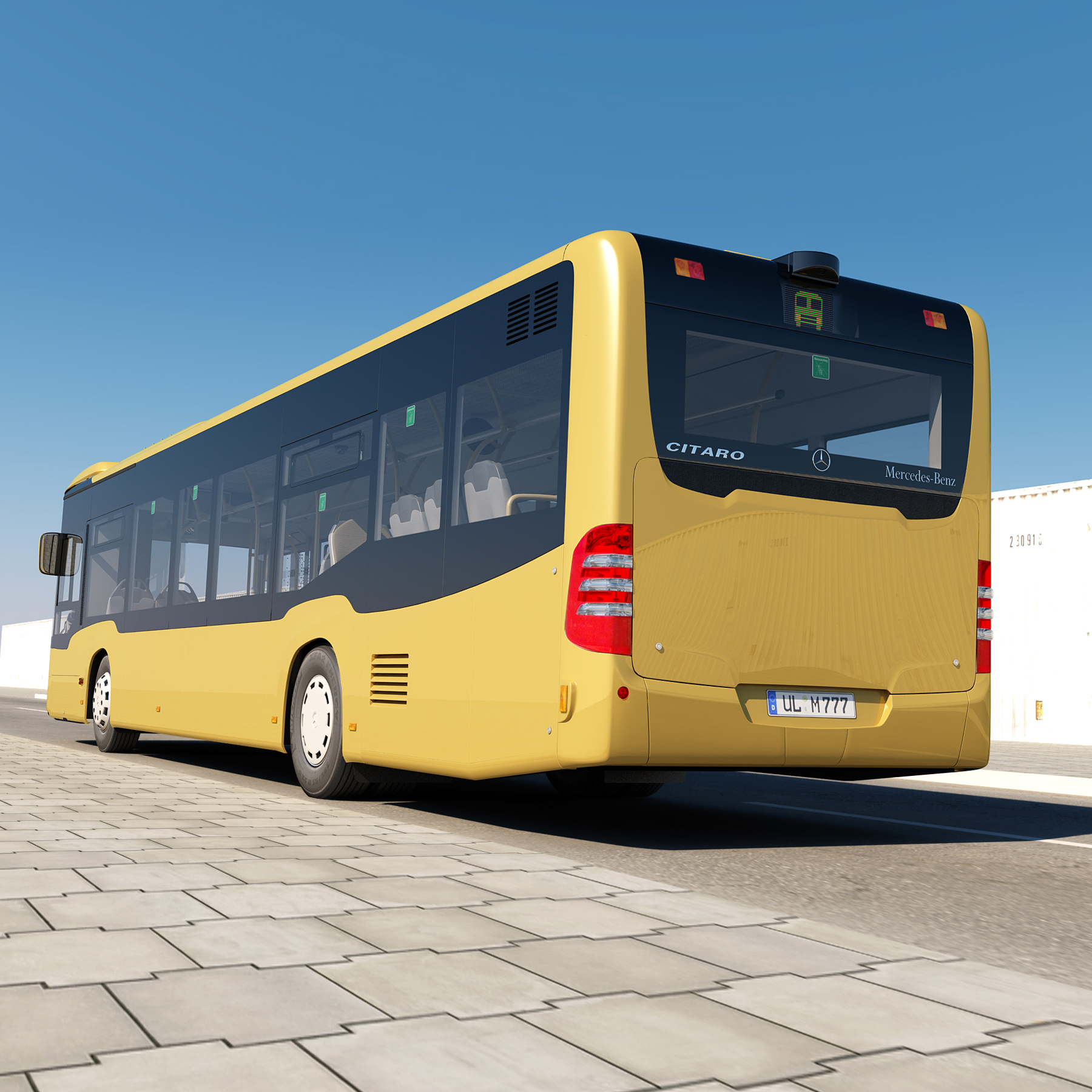 3d model realistic mercedes-benz citaro 2011
