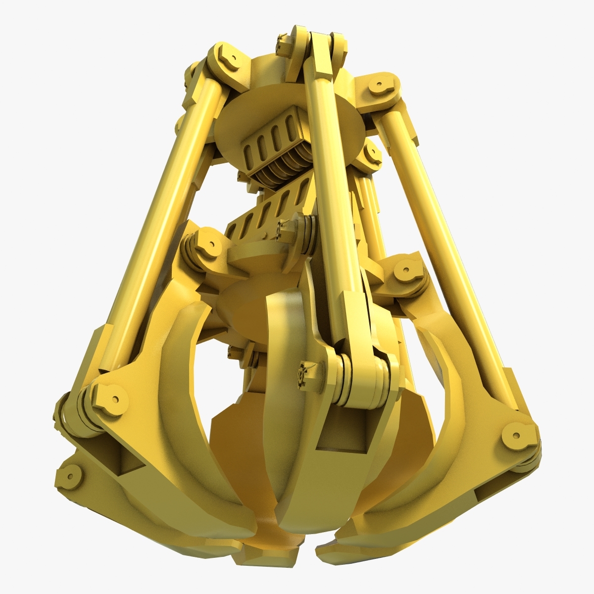 3d model excavator grab 2