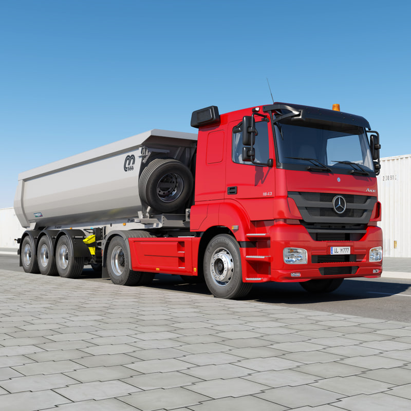 3d mercedes-benz axor 1843 tipper model