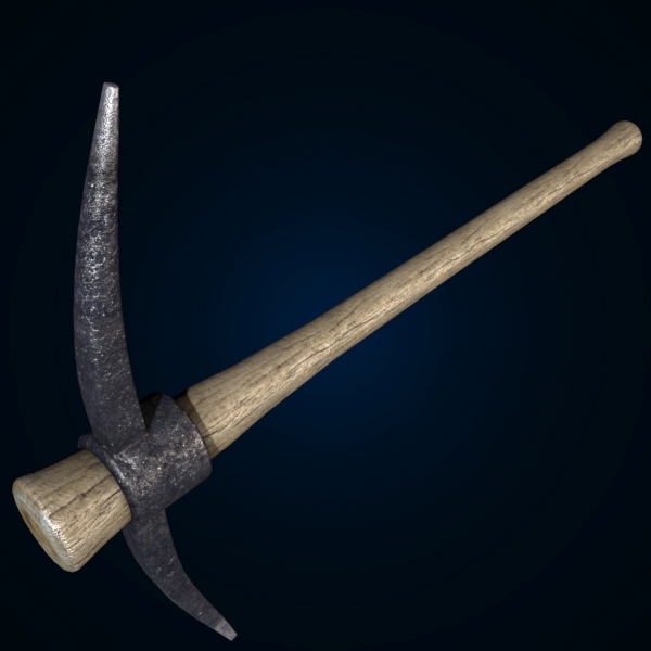pickaxe pick axe 3d max