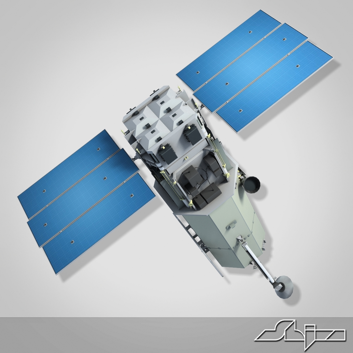 3d space satellite 1 model