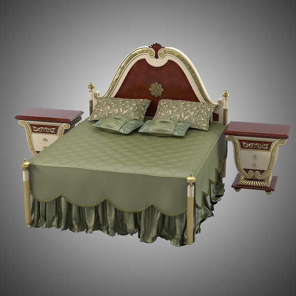 bisini bedroom set 3d model