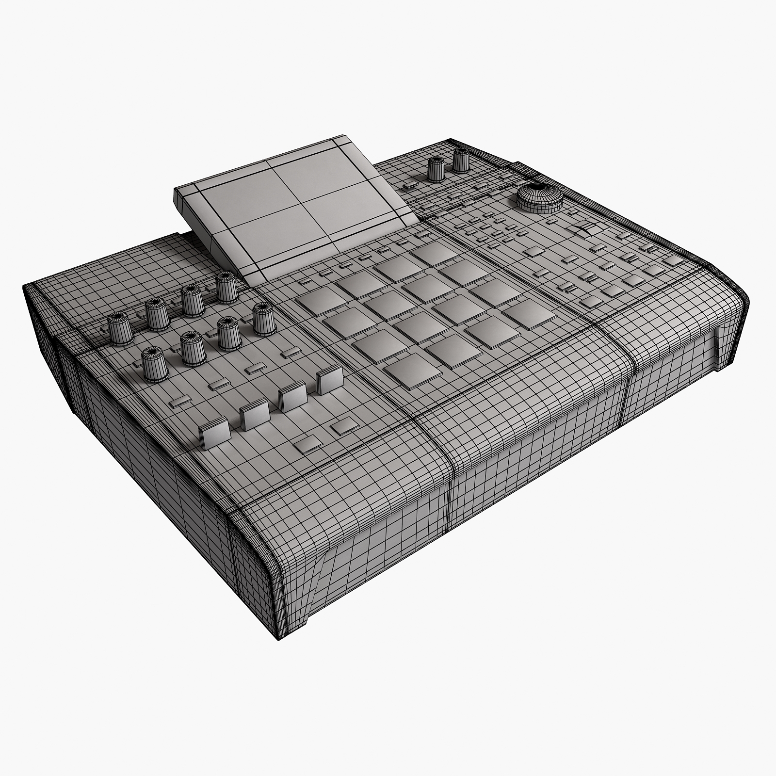 akai mpc 5000 3d obj