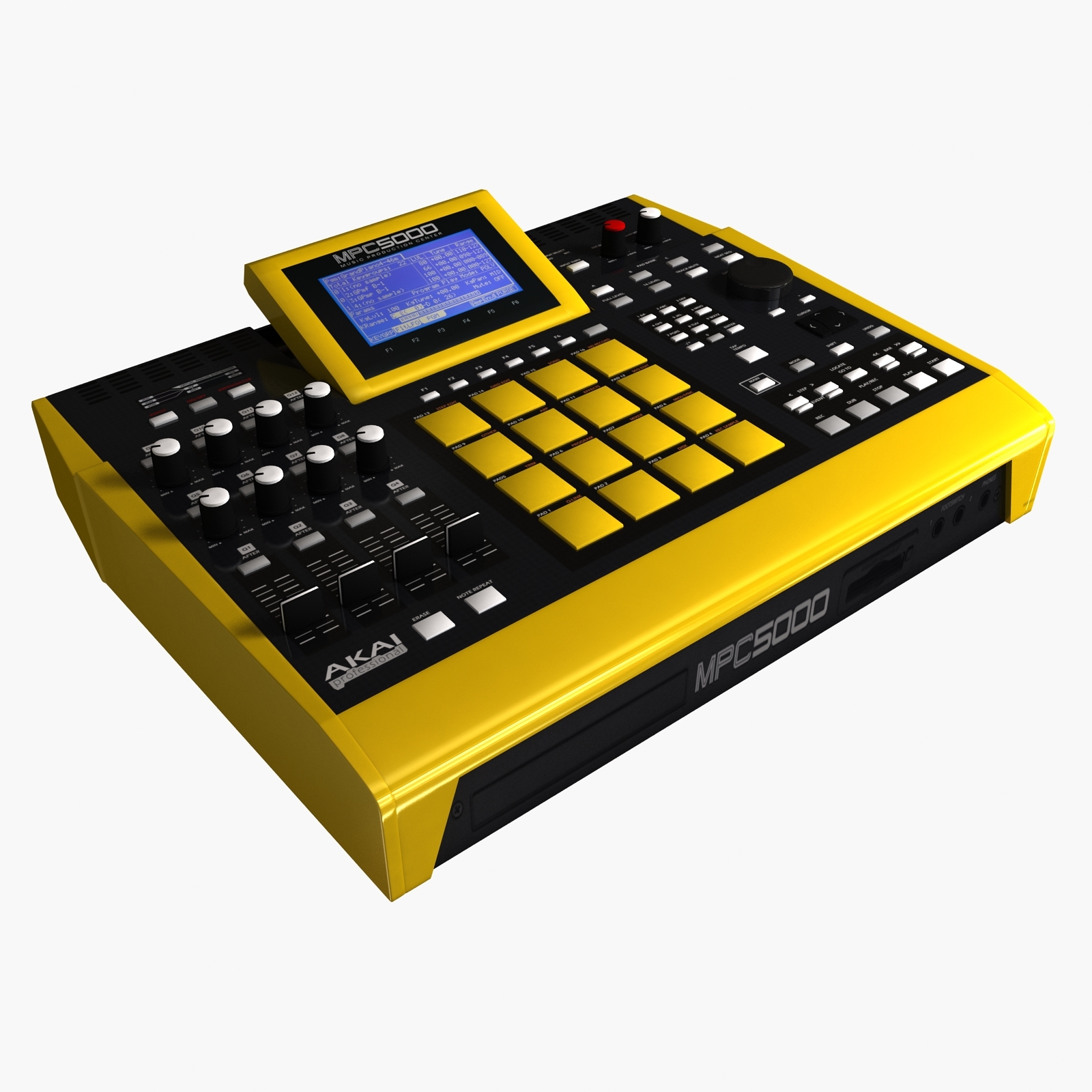 akai mpc 5000 3d obj
