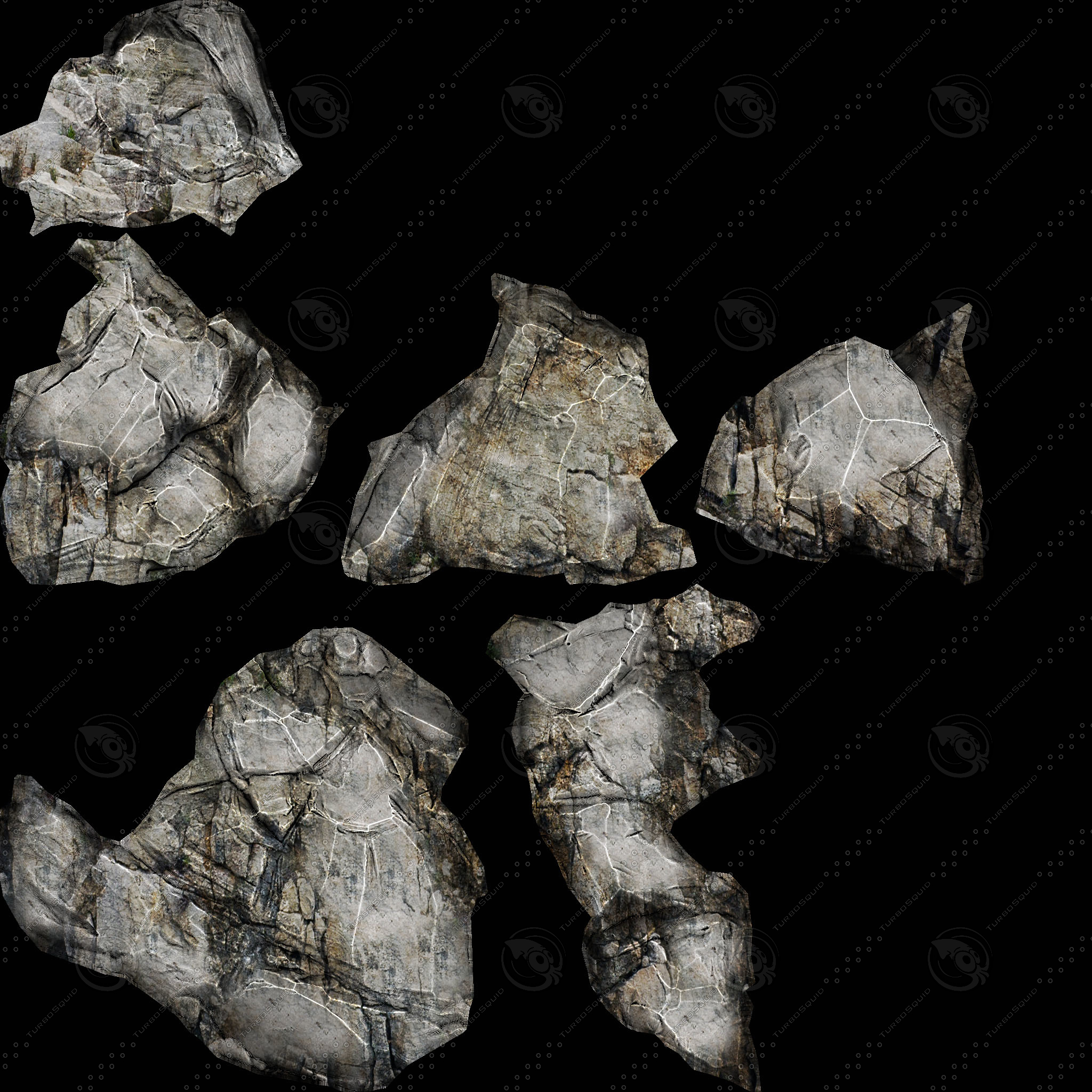 3d rock formation model