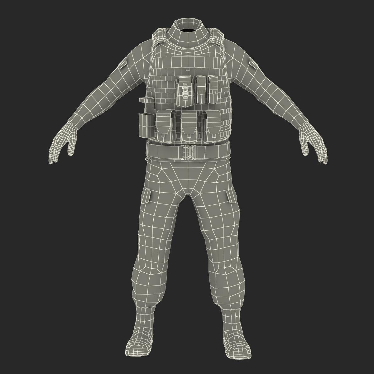sas soldier clothes 3 c4d