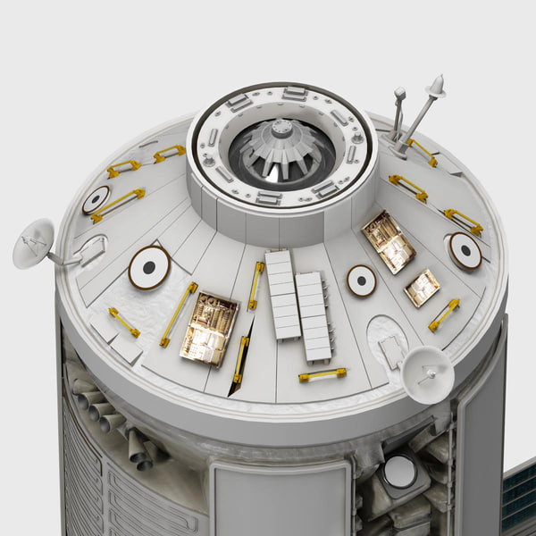 space functional cargo block 3d model