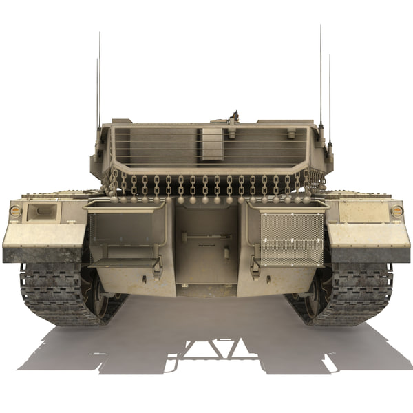 3d model of tank merkava mk4