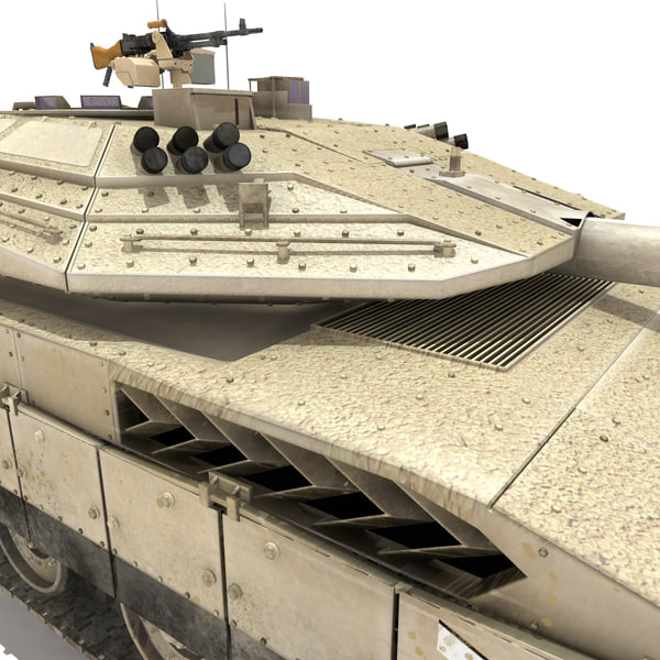 3d model of tank merkava mk4