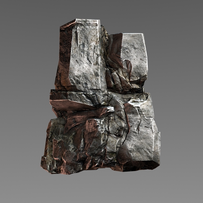 3d rock formation model