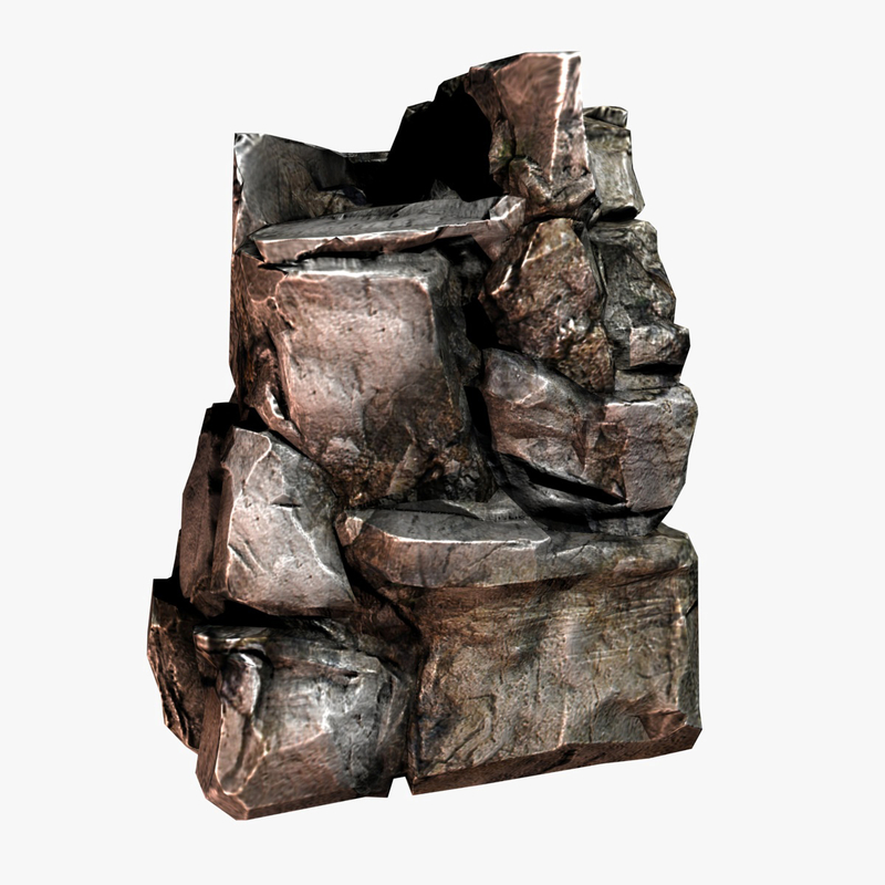3d rock formation model